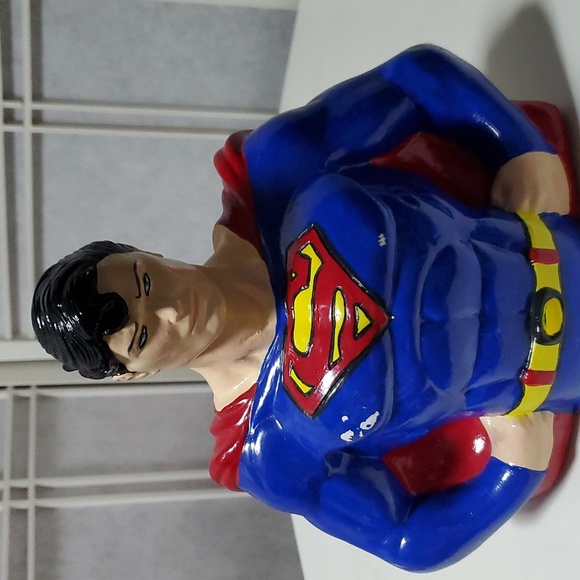 DC Comics | Other | Vintage Ceramic Superman Coin Bank | Poshmark